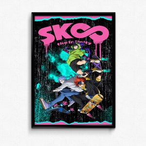 SK8 the Infinity Anime Poster Digital File PNG HQ 30x50sm Skate the ...