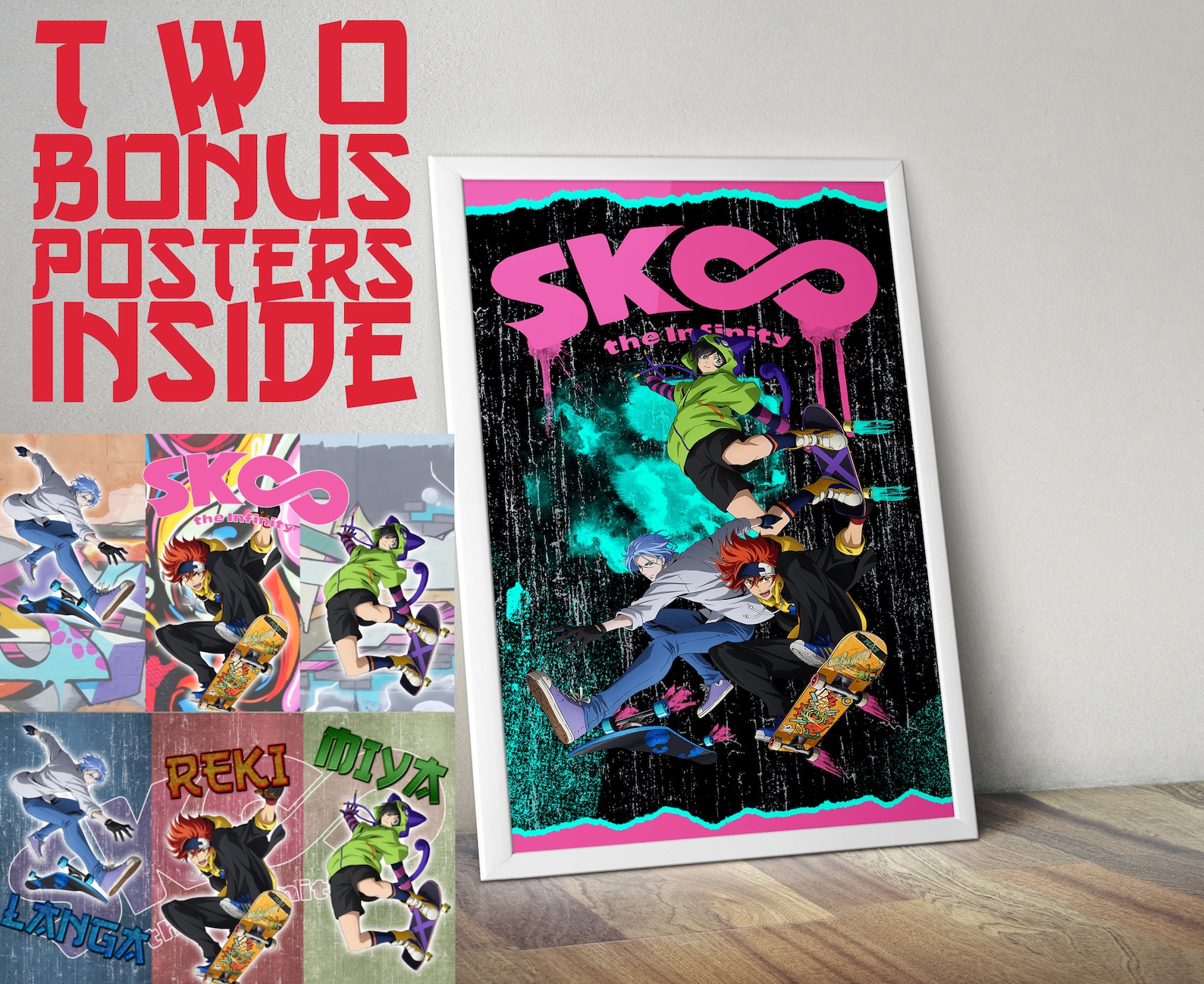 SK8 the Infinity Anime Poster Digital File PNG HQ 30x50sm | Etsy