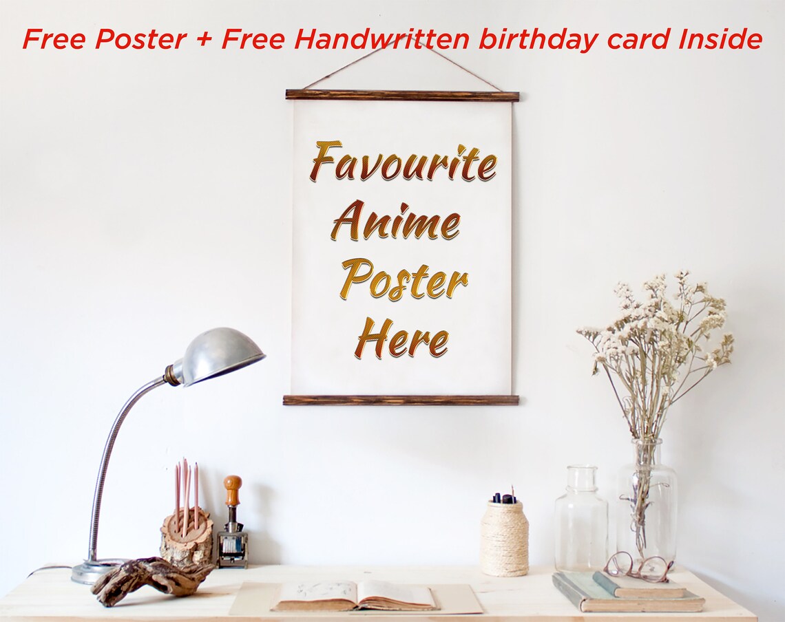 Anime Poster Custom Manga Canvas Print Birthday Present Anime - Etsy