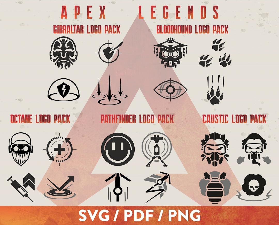 Apex Legends SVG Download | Vector Logo Pack | Gibraltar Bloodhound ...