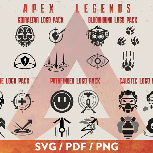Apex Legends Vector Logo Rank Logos Pack Digital SVG - Etsy