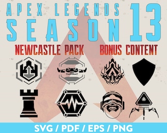 Apex Legends SVG Download Vector Logo Pack Gibraltar | Etsy