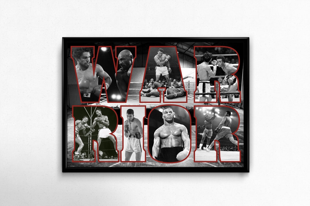 Boxing Tribute Legends Warrior Poster Digital File Muhammad Ali Mike ...