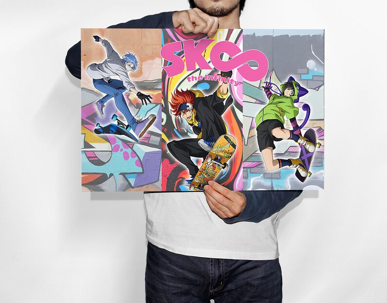 SK8 the Infinity Anime Poster Digital File PNG HQ 30x50sm | Etsy