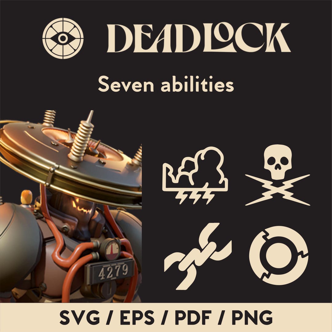 Seven Deadlock SVG EPS Vector Download | Seven Logo Pack | Seven ...