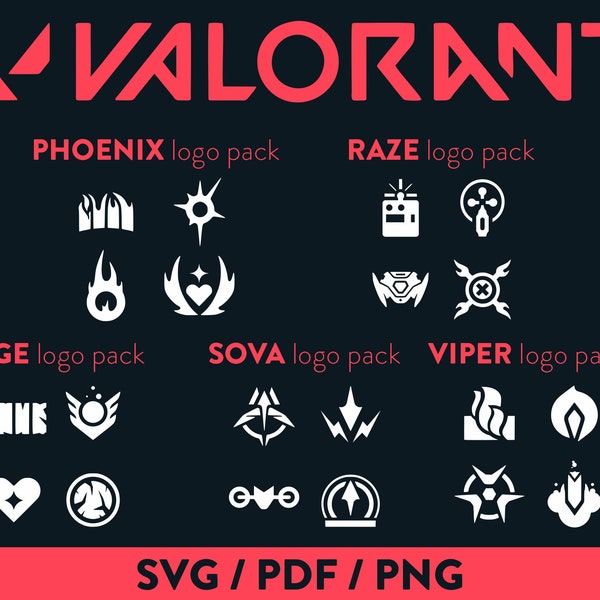Valorant Agent Icons - Etsy UK