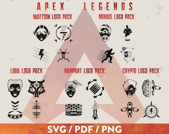 Apex Legends SVG Download Vector Logo Pack Gibraltar | Etsy
