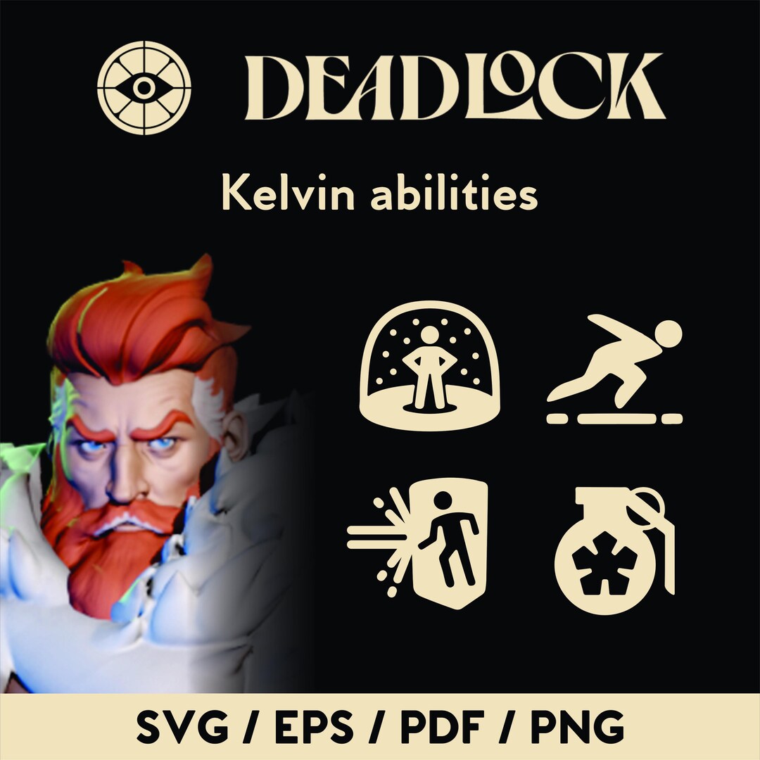 Deadlock SVG EPS Vector Download Kelvin Logo Pack Kelvin Deadlock ...