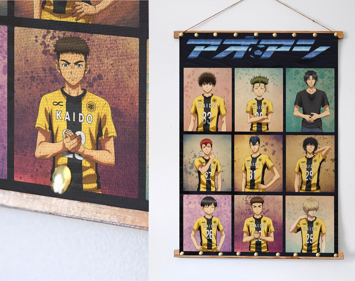 Ao Ashi Anime Poster Soccer Aoashi Manga Birthday Gift Canvas - Etsy