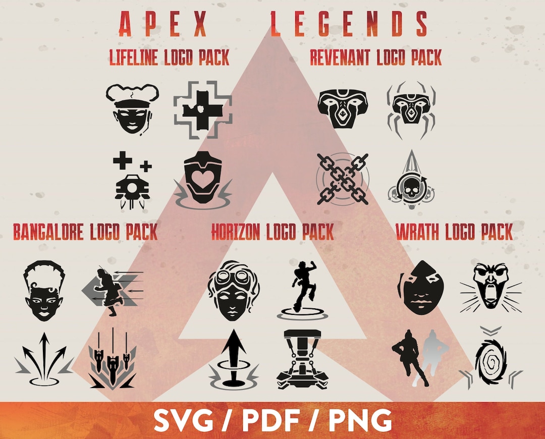 Apex Legends SVG Download PNG PDF Vector Logo Pack | Lifeline Revenant ...