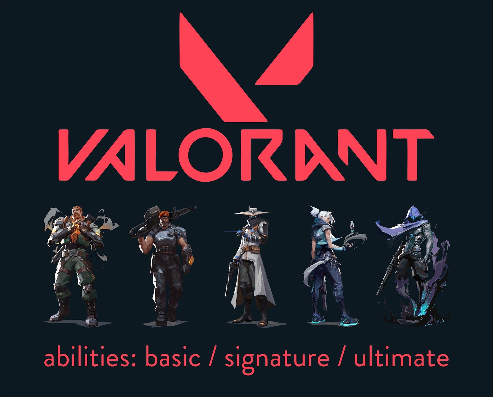 Valorant Agents SVG PNG PDF abilities Breach Brimstone Cypher | Etsy