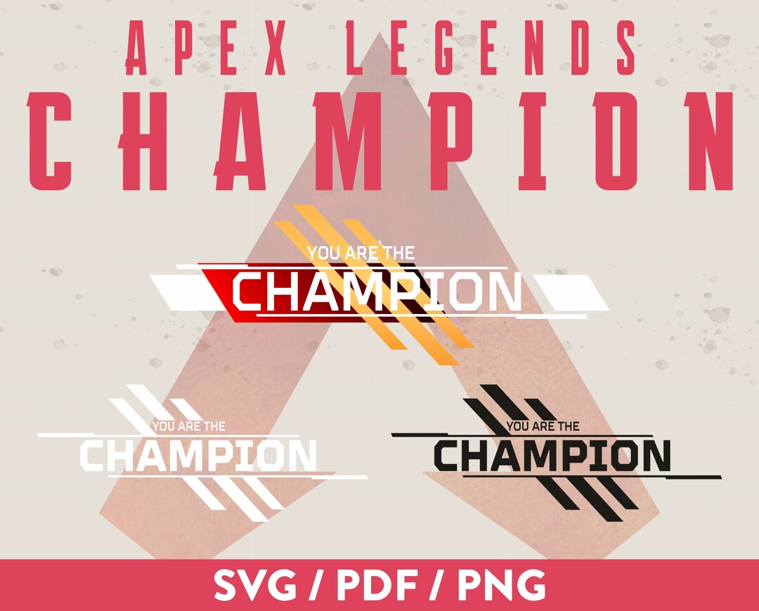 Champion Apex Legends Vector Logo Champion Logos Pack - Etsy