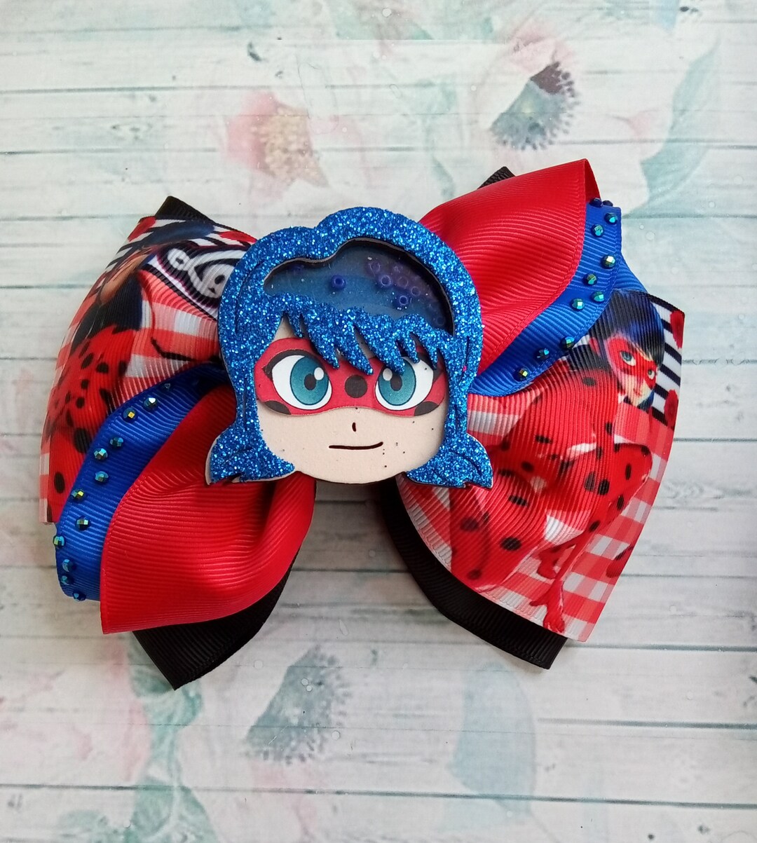 Ladybug Hair Bow, Medium Bows Ladybug Bows, Ladybug Hair Bow Set, Lady ...