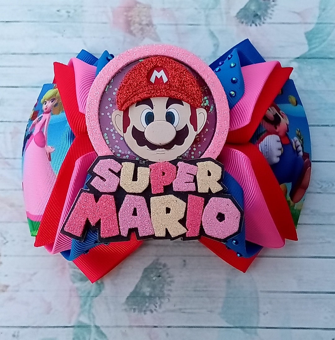 Mario Bros Hair Bow, Mario Bros, Yoshi Hair Bow, Mario Bros, Bows for ...