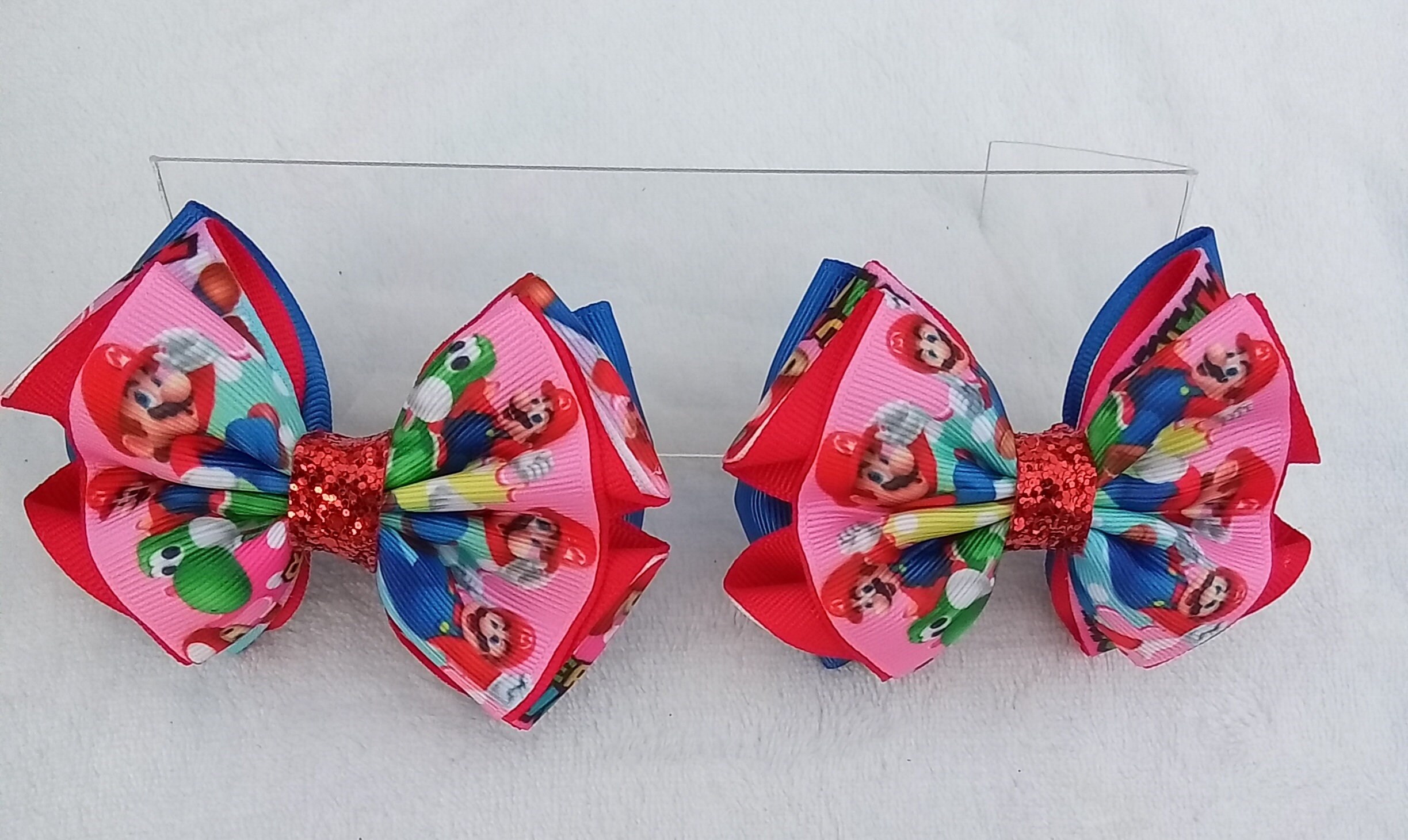 Mario Bros Hair Bow, Mario Bros, Yoshi Hair Bow, Mario Bros, Bows for ...