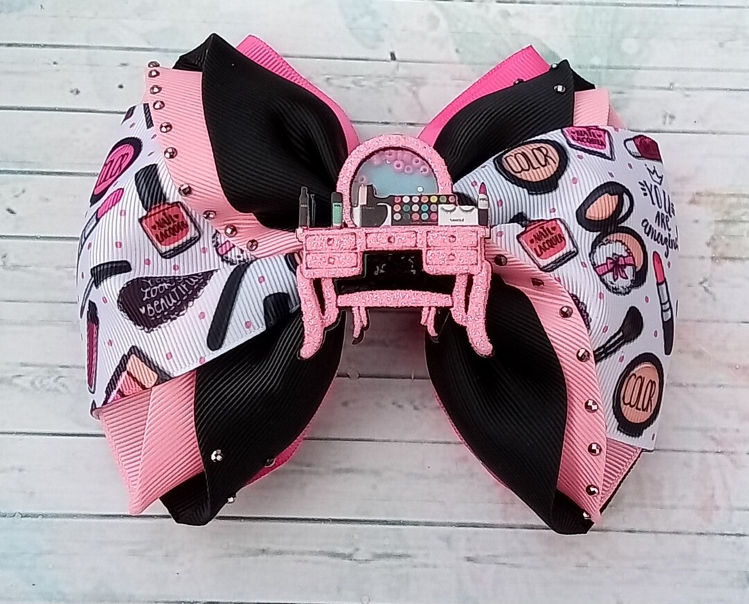 Makeup Hair Bow, Makeup Bows, Bows for Girls - Etsy