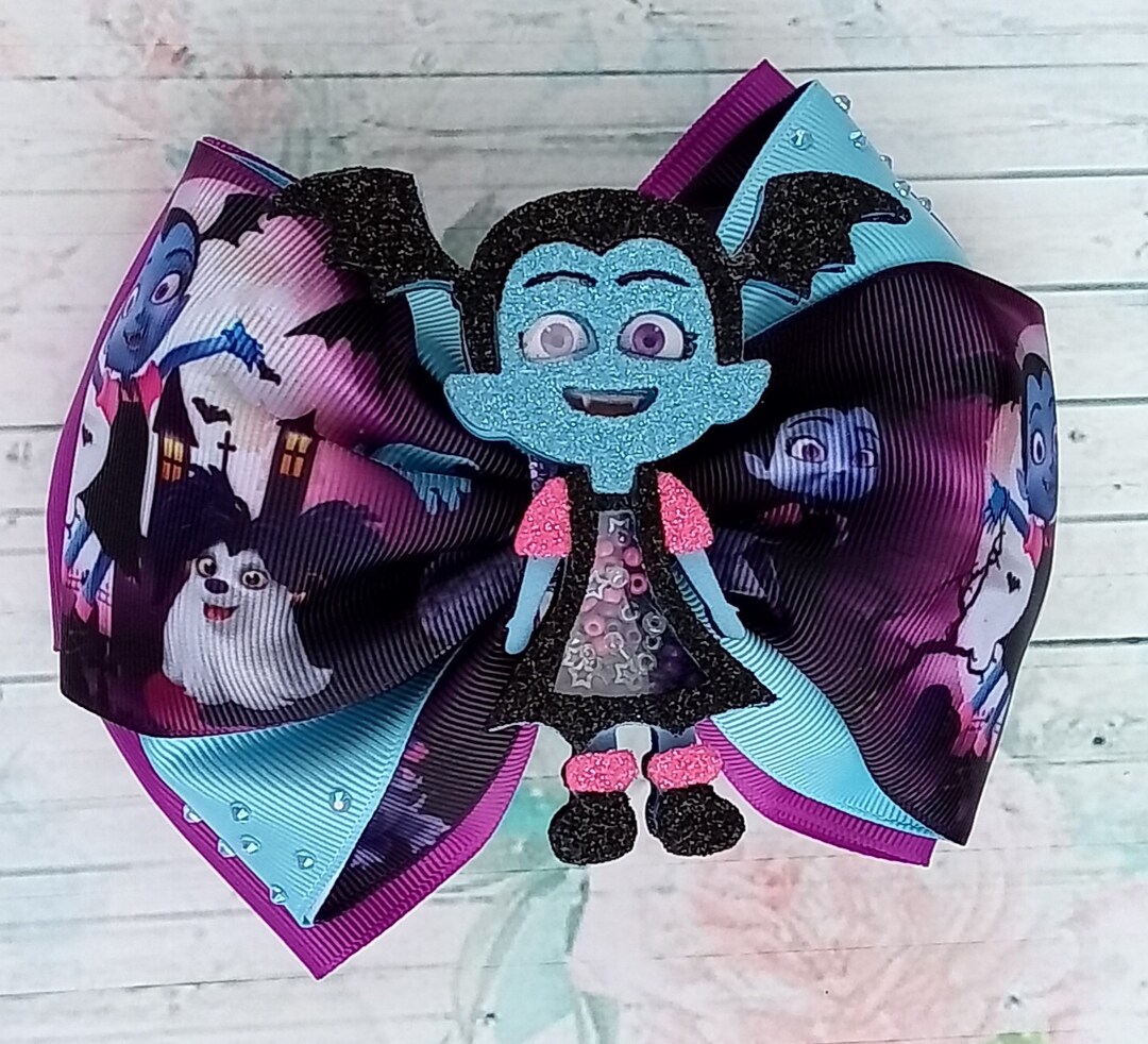 Vampirina Hair Bow Bows for Girls Vampirina - Etsy