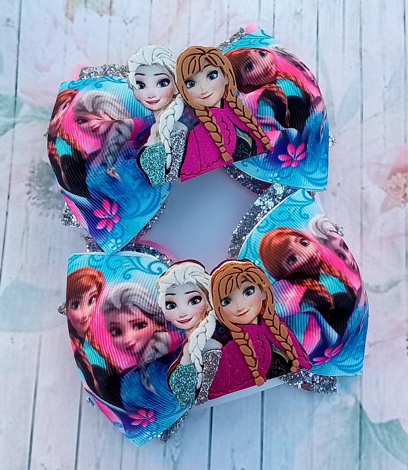 FROZEN Hair Bow, Frozen Girl Hair Bow, Fronzen Bow, Pigtails Ana Hair ...