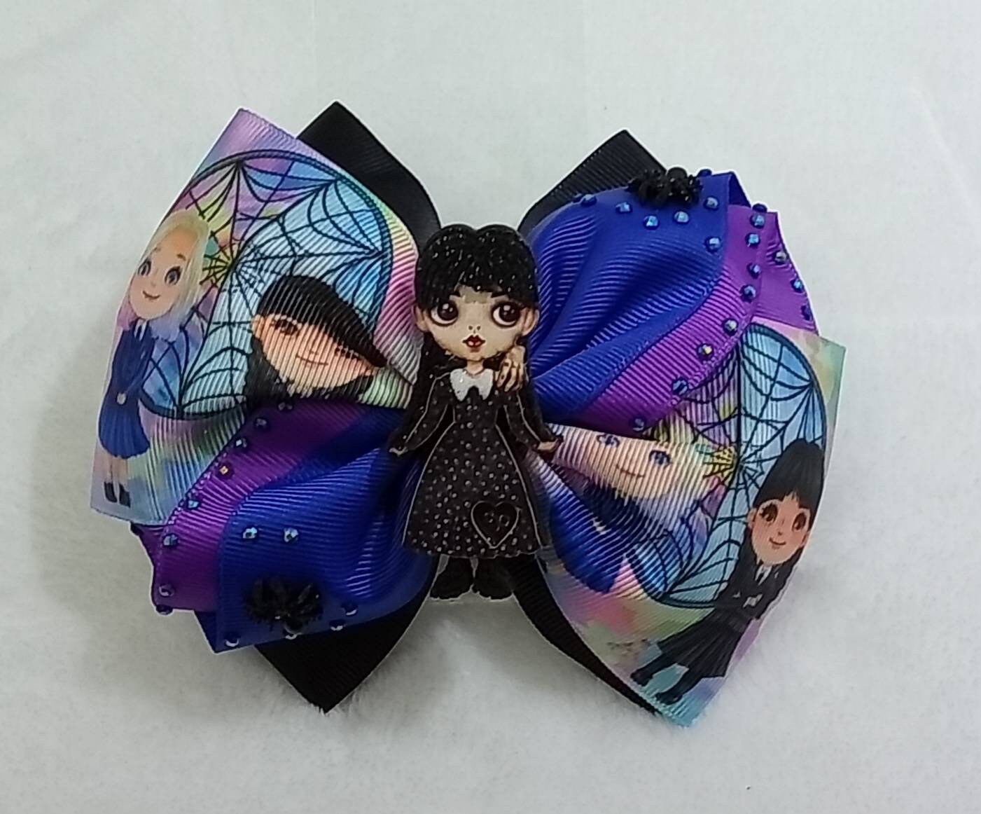 Wednesday Hair Bow, Merlina Hair Bow, Merlina Bun, Wednesday Addams Bow ...