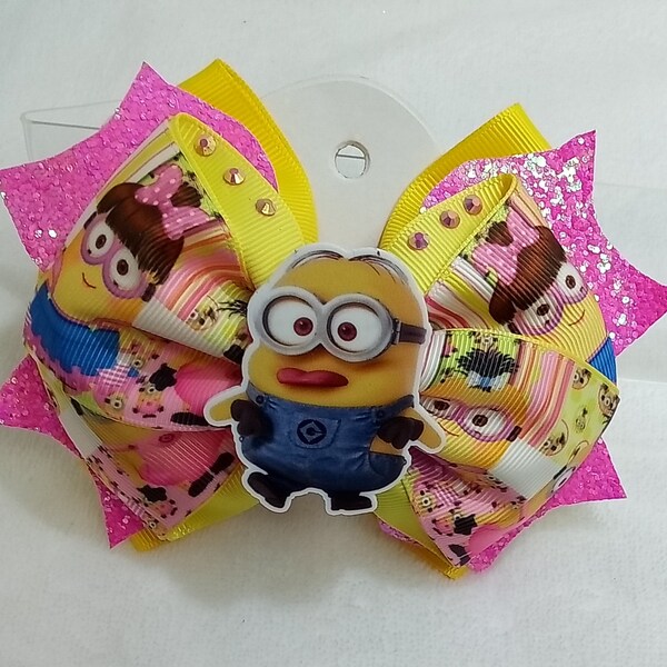 Minion Hair Bow - Etsy