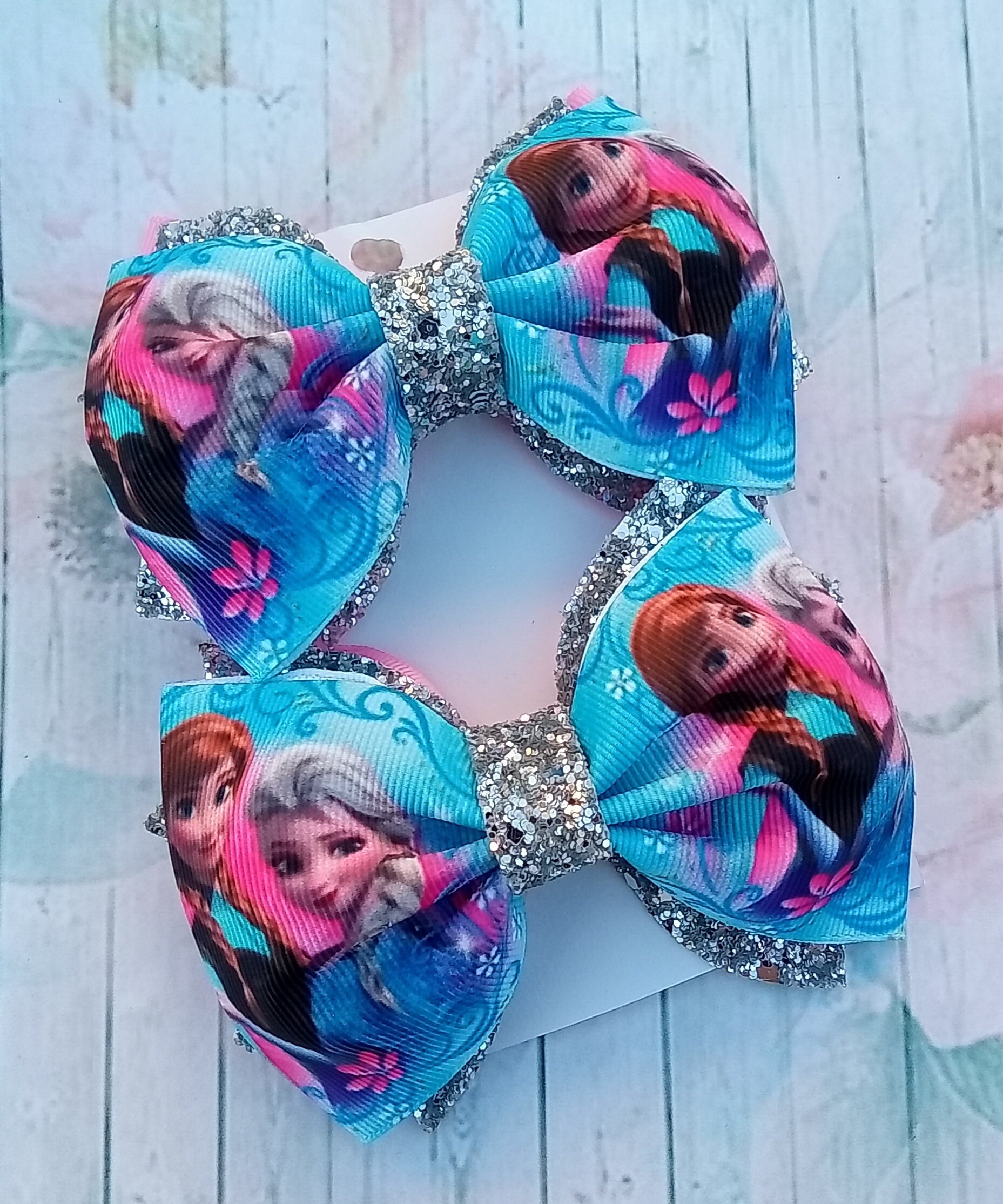 FROZEN Hair Bow, Frozen Girl Hair Bow, Fronzen Bow, Pigtails Ana Hair ...