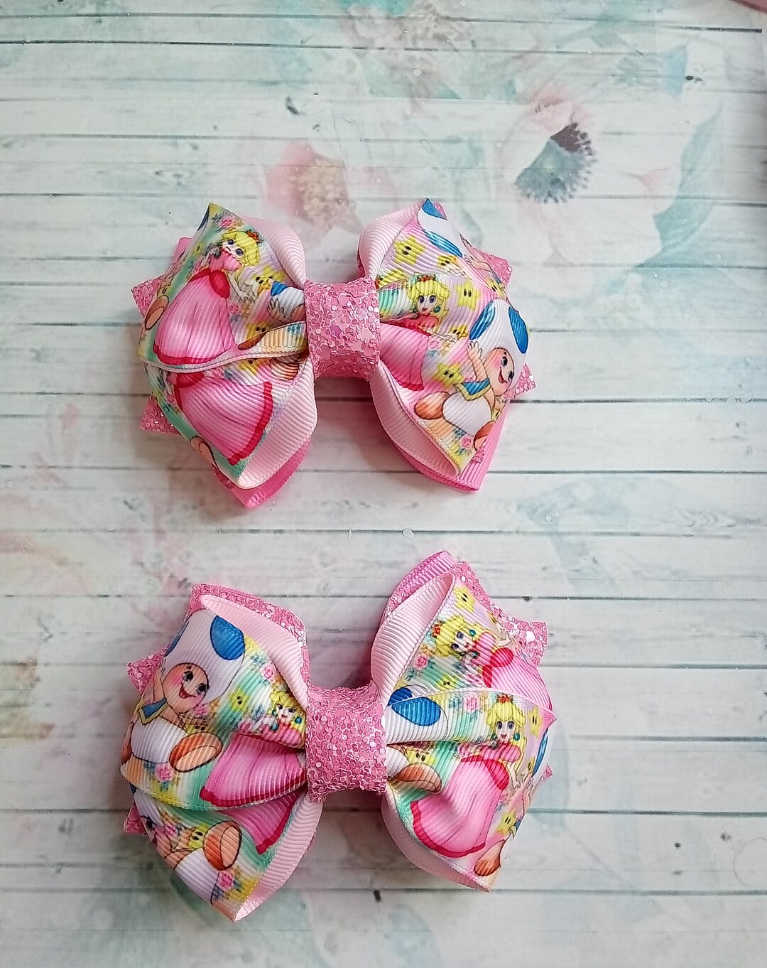 Mario Bros Hair Bow, Mario Bros, Princess Peach Hair Bow, Mario Bros ...