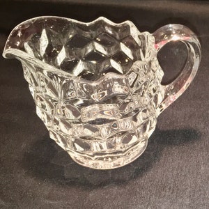 Vintage 1940's Fostoria American Glass "large" Sugar & Creamer Set - Etsy