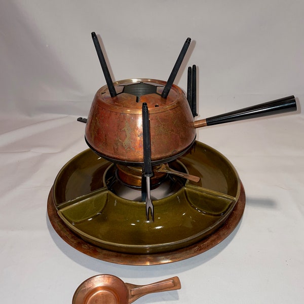 Copper Fondue Set - Etsy