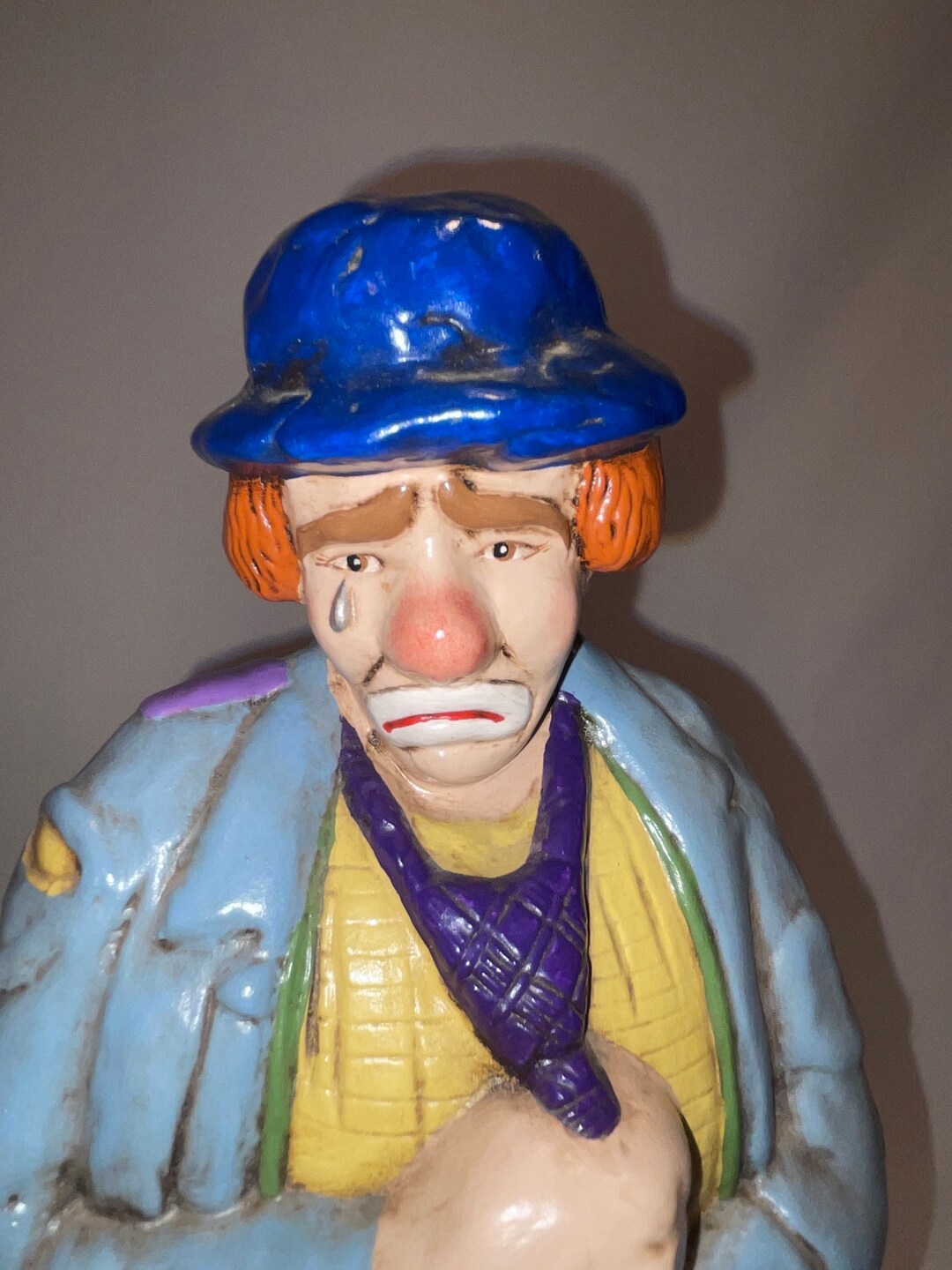 Vintage Sad Ceramic Crying Clown, Janes 315. - Etsy