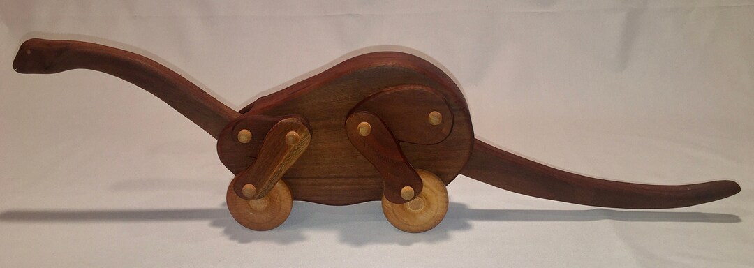 Handcrafted Wood Moving Dinosaur - Etsy