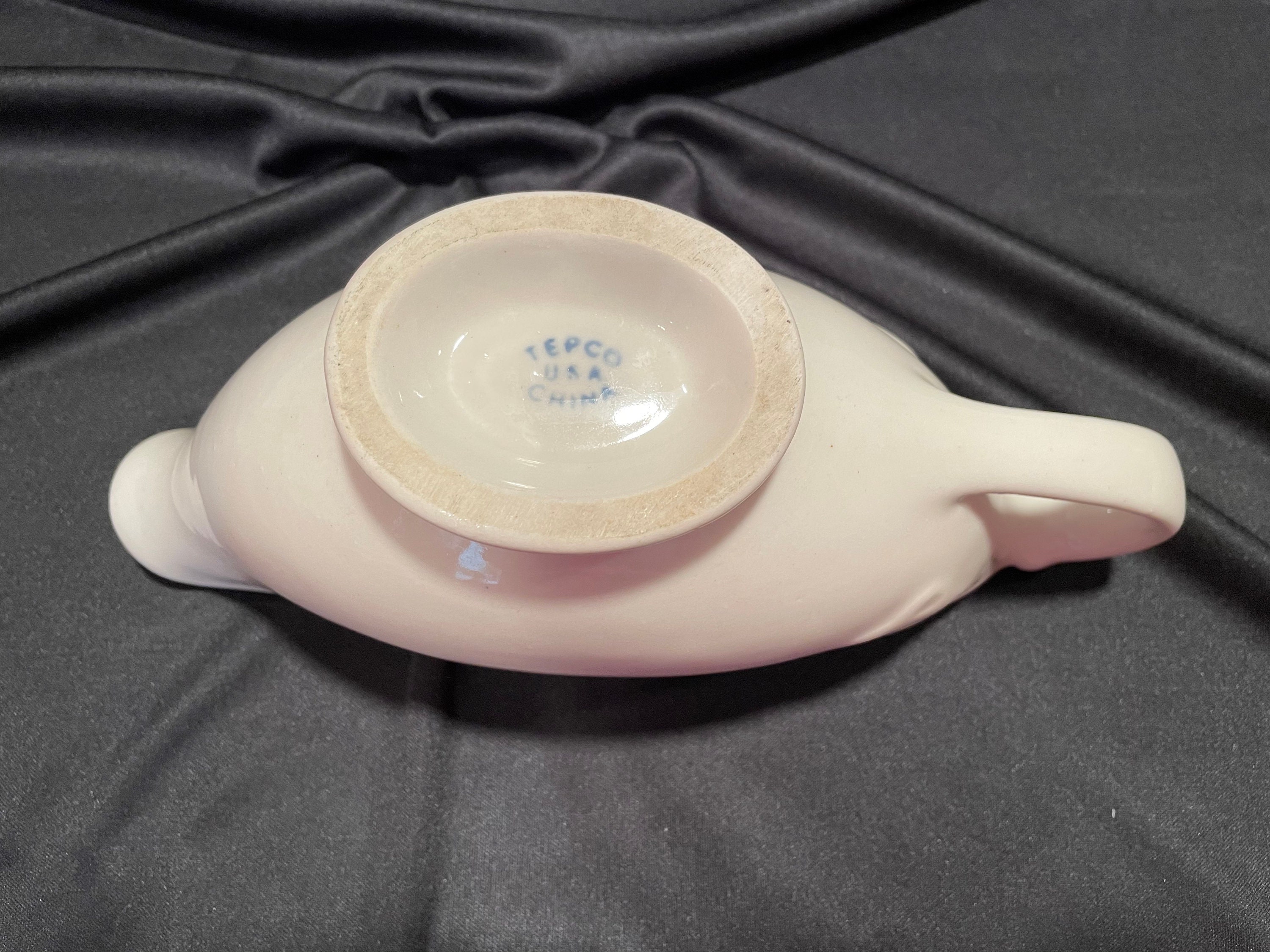 Vintage TEPCO USA China White Restaurant Ware Gravy Boat - Etsy