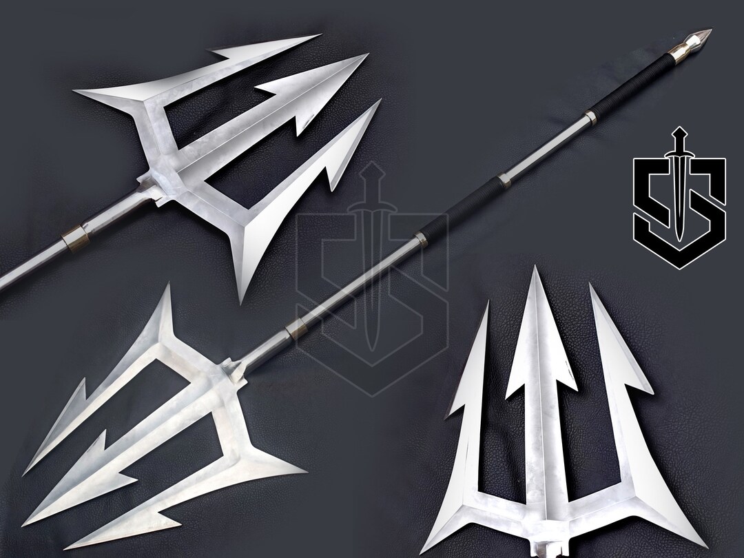 Custom Aquaman's TRIDENT Handmade 62 Inches Trident hand Forged Arrow ...