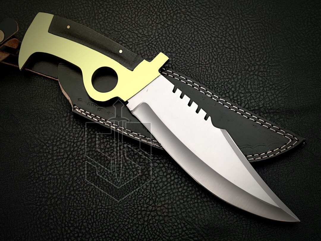 Walking Dead Knife: Replica Bowie Daryl Finger Guard Knife With Brass ...
