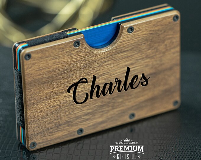 Mens Wallet Personalized Wallet Engraved Wallet Wood | Etsy