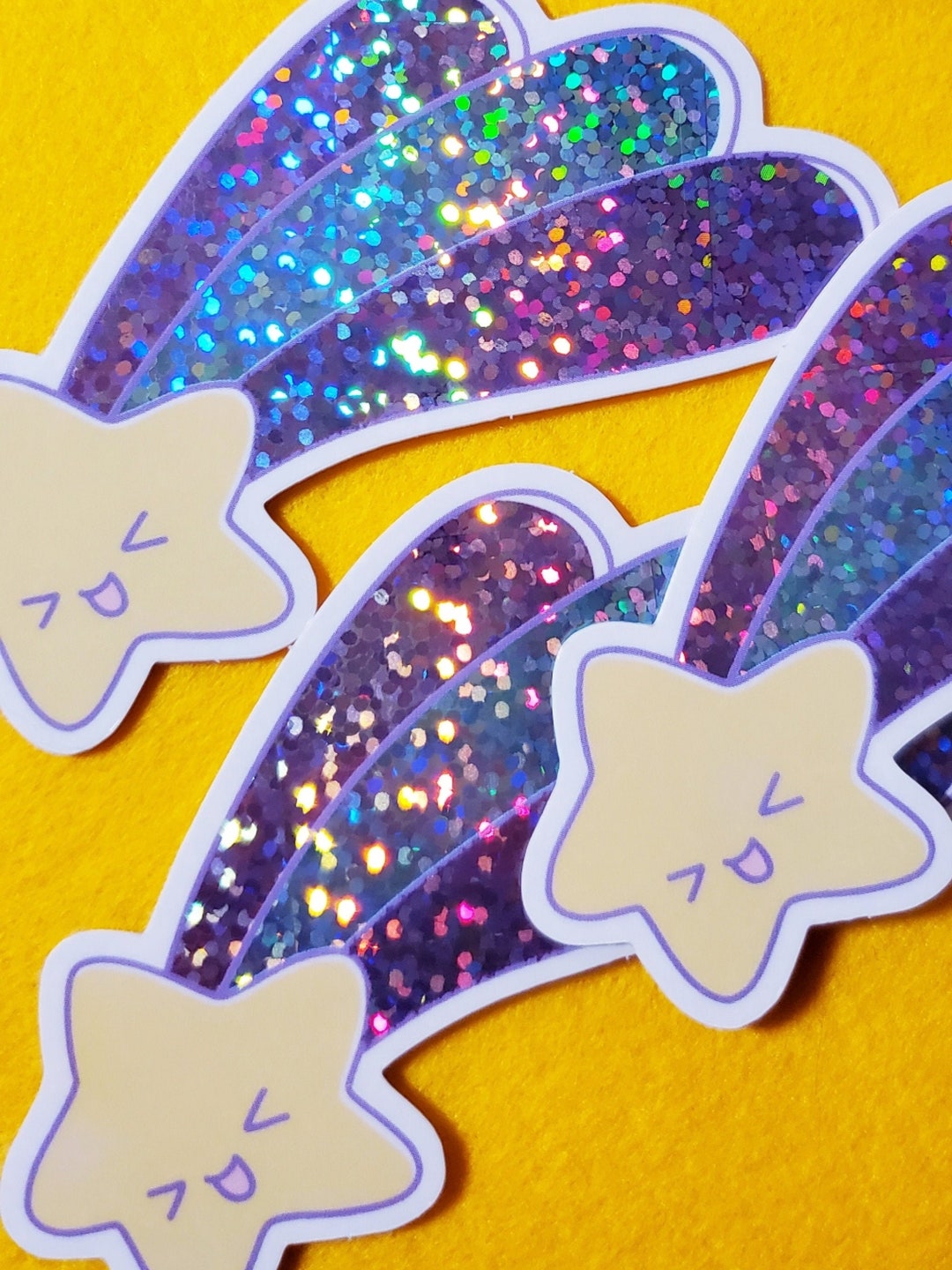 Glitter Shooting Star Sticker | Cute Stickers | Cute Stationery ...