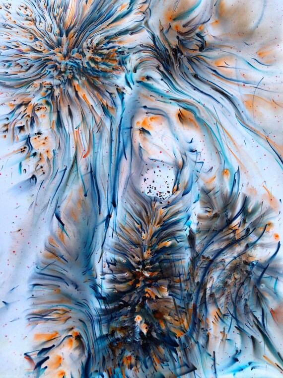 Arts Therapy An Original Supernova Ink Painting Contemporary Art ...