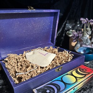 Moon Phase Apothecary Chest Box Jewel-tone Series Azurite Blue & Deep ...