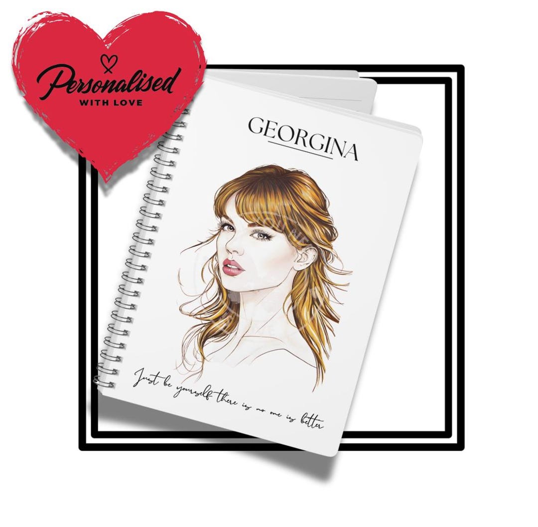 Taylor Swift Inspired Personalized Notebook, A5 Journal for Note Takers ...