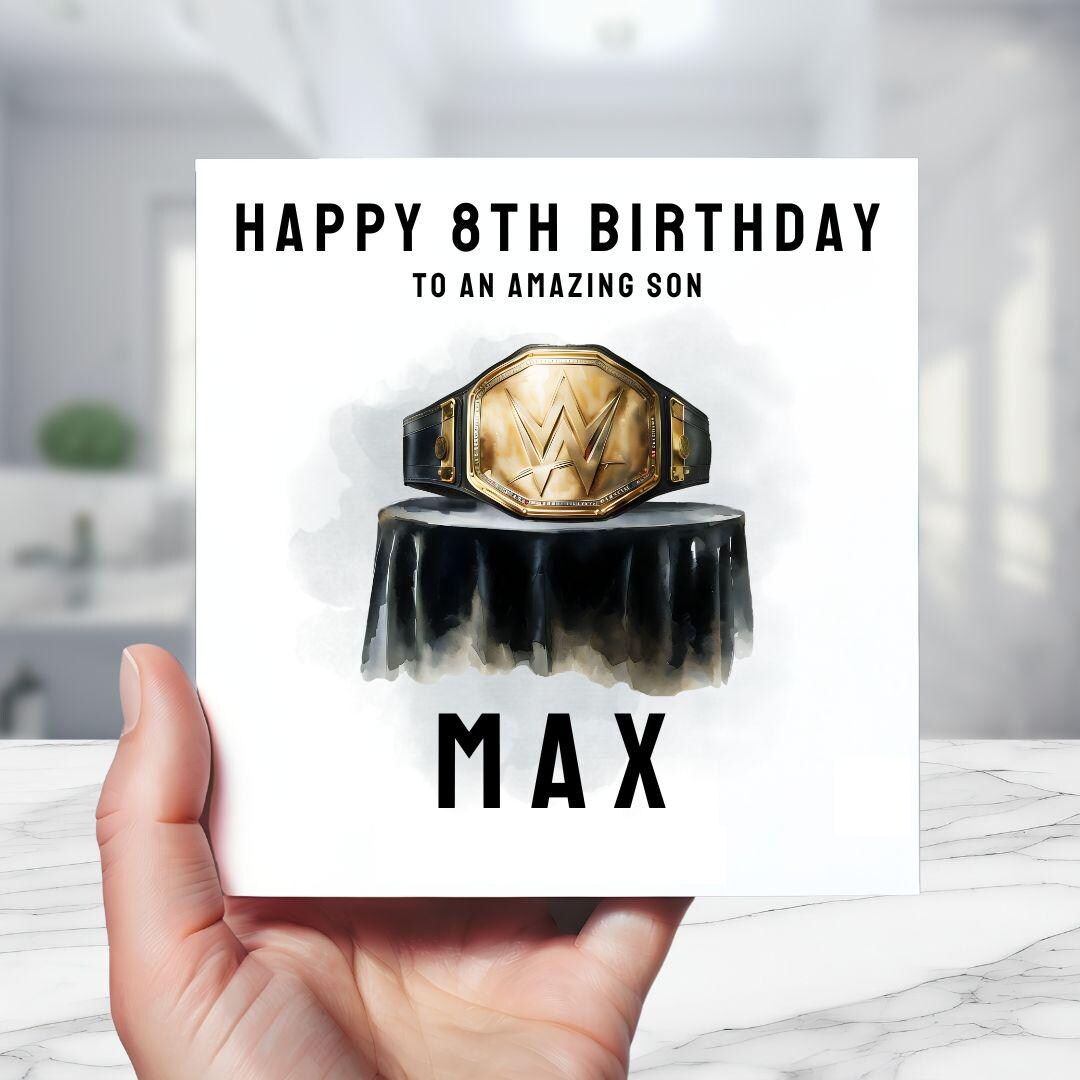 WWE Wrestling Birthday Card, Any Age Birthday Card, Any Relation for ...