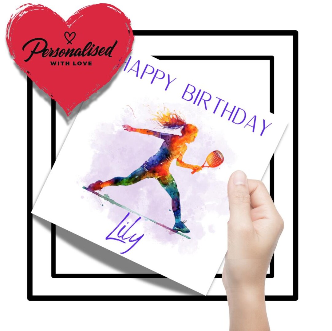 Personalized Padel Card for Birthday Ideal for Your Padel-loving Friend ...