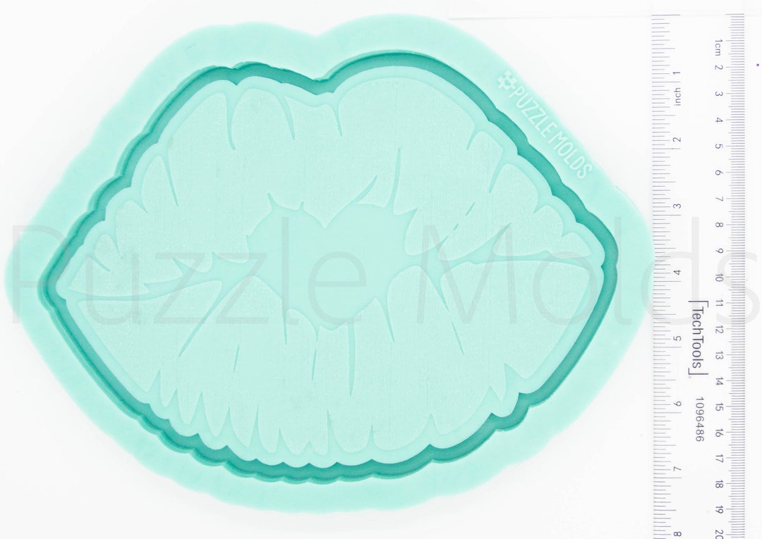 Custom Lip Tray Mold, Kiss Me Tray Mold, Kisses Tray Mold, Engraved ...