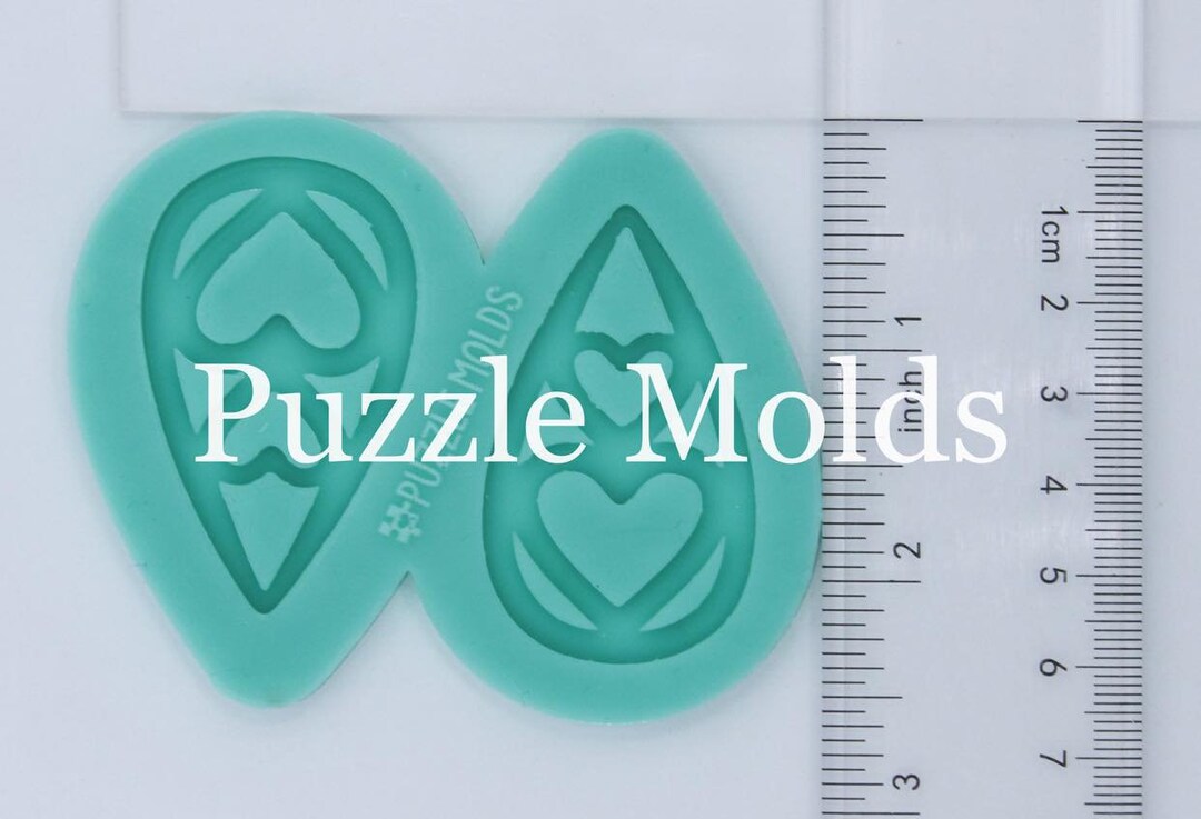 Custom Double Heart Teardrop Mold, Custom Mold, Epoxy or UV Clear ...