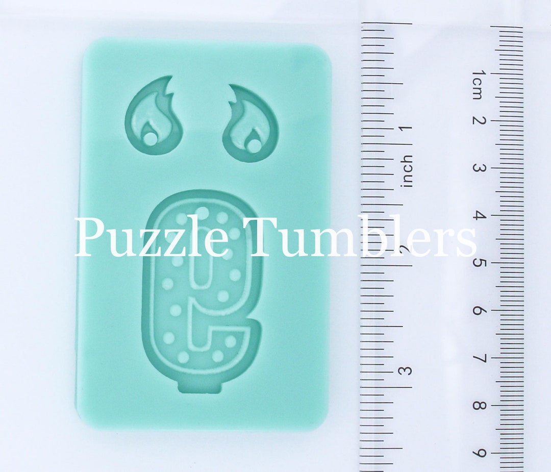 Custom Number 9 Birthday Candle With Dots Earring Mold, Birthday Mold ...