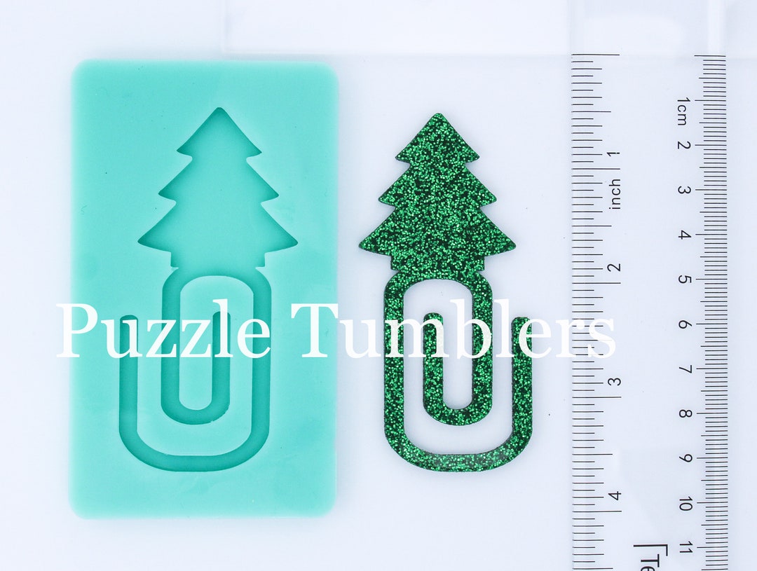 Custom Christmas Tree Paper Clip Bookmark Mold, Teacher Supplies, Book ...