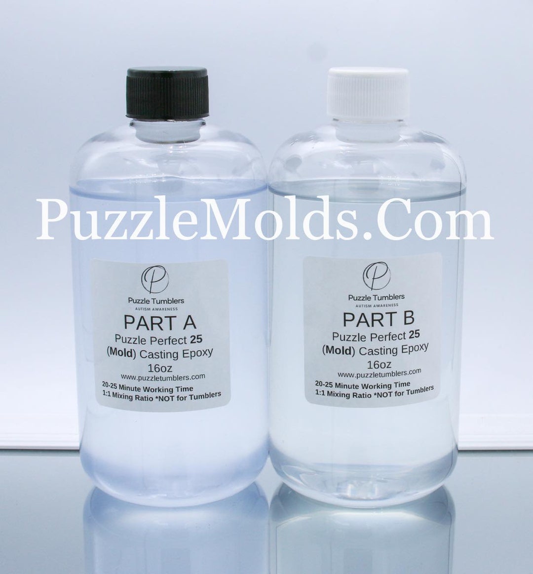Puzzle Perfect 25 FAST CURING Mold Epoxy for Molds ONLY, Resin Epoxy ...