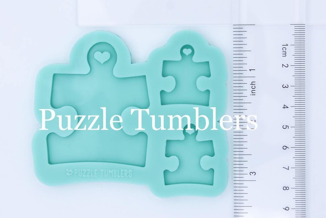 Custom Puzzle Piece Trio Mold, Puzzle Earrings, Puzzle Earring Mold ...