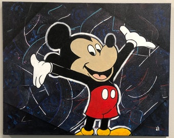 Mickey Mouse Pop Art - Etsy