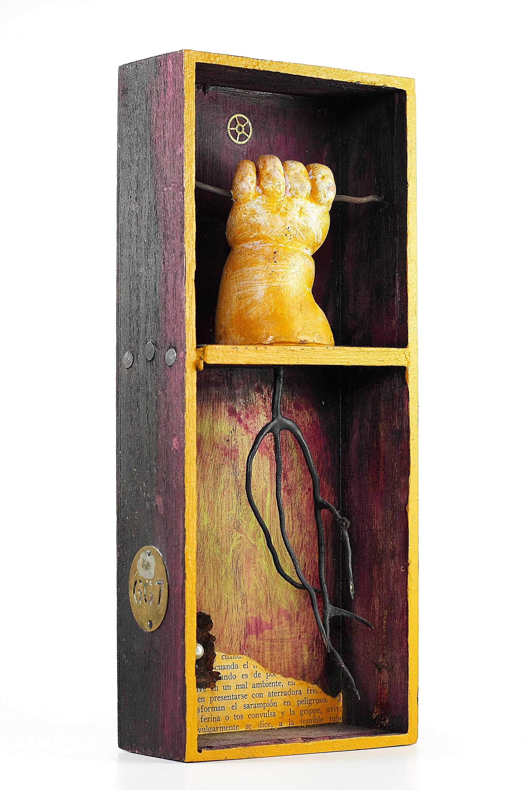 Assemblage Art Box, Shadow Box Art, Found Objects Artwork, Recycled ...