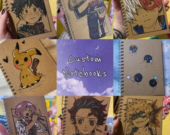 Anime Notebook - Etsy