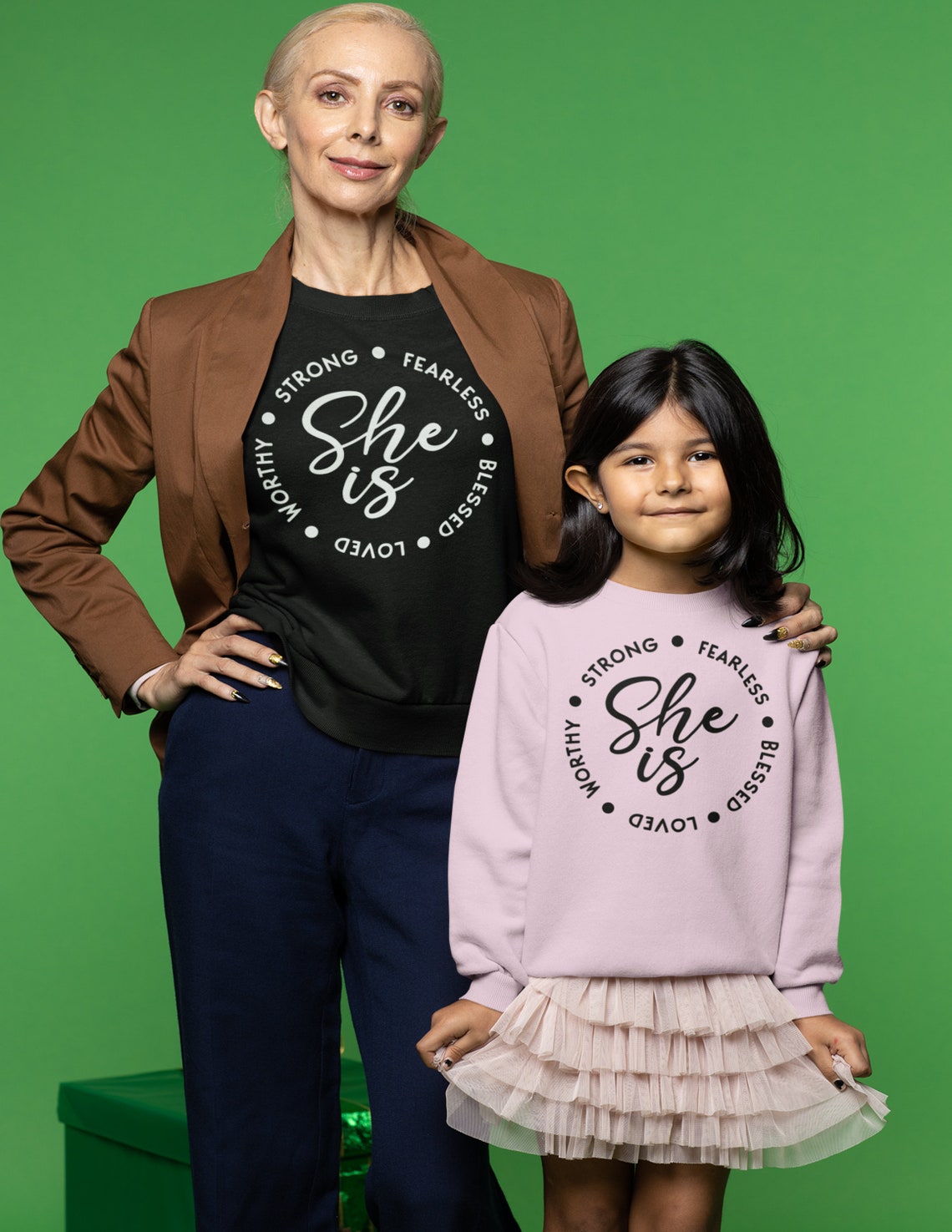 She Is.. Worthy Fearless Blessed Strong Loved Digital | Etsy